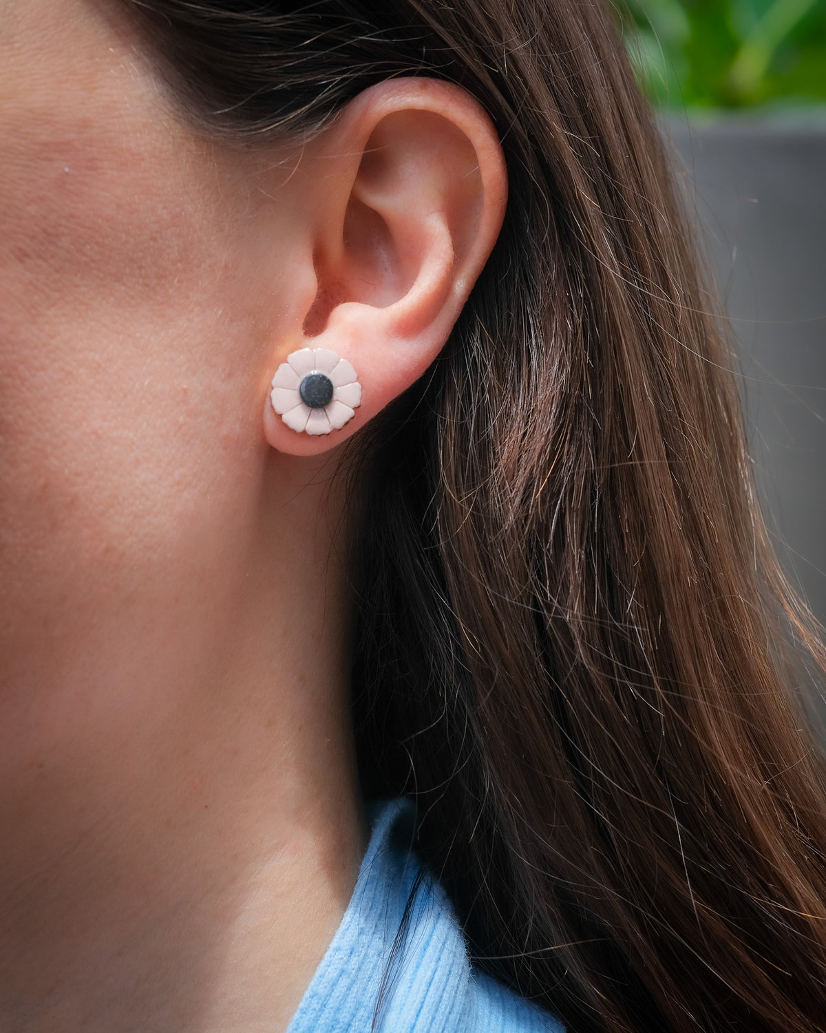 Paper Daisy Stud Earrings | Erin Lightfoot Studio