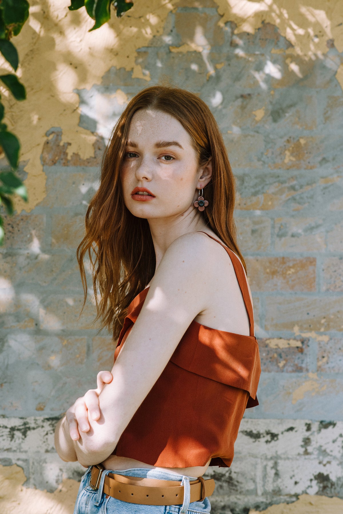 Erin Lightfoot Porcelain Flower Hoop Earrings | Erin Lightfoot Studio